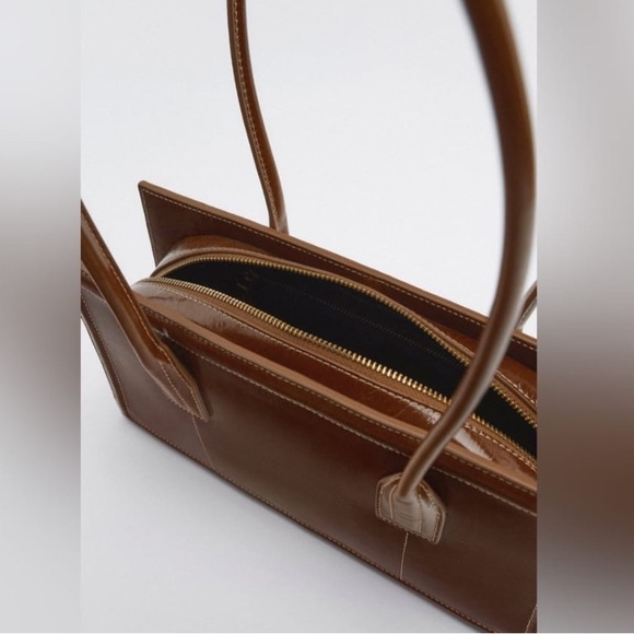 Zara | Bags | Zara Leather Shoulder Bag Rectangular Shaped Bloggers ...